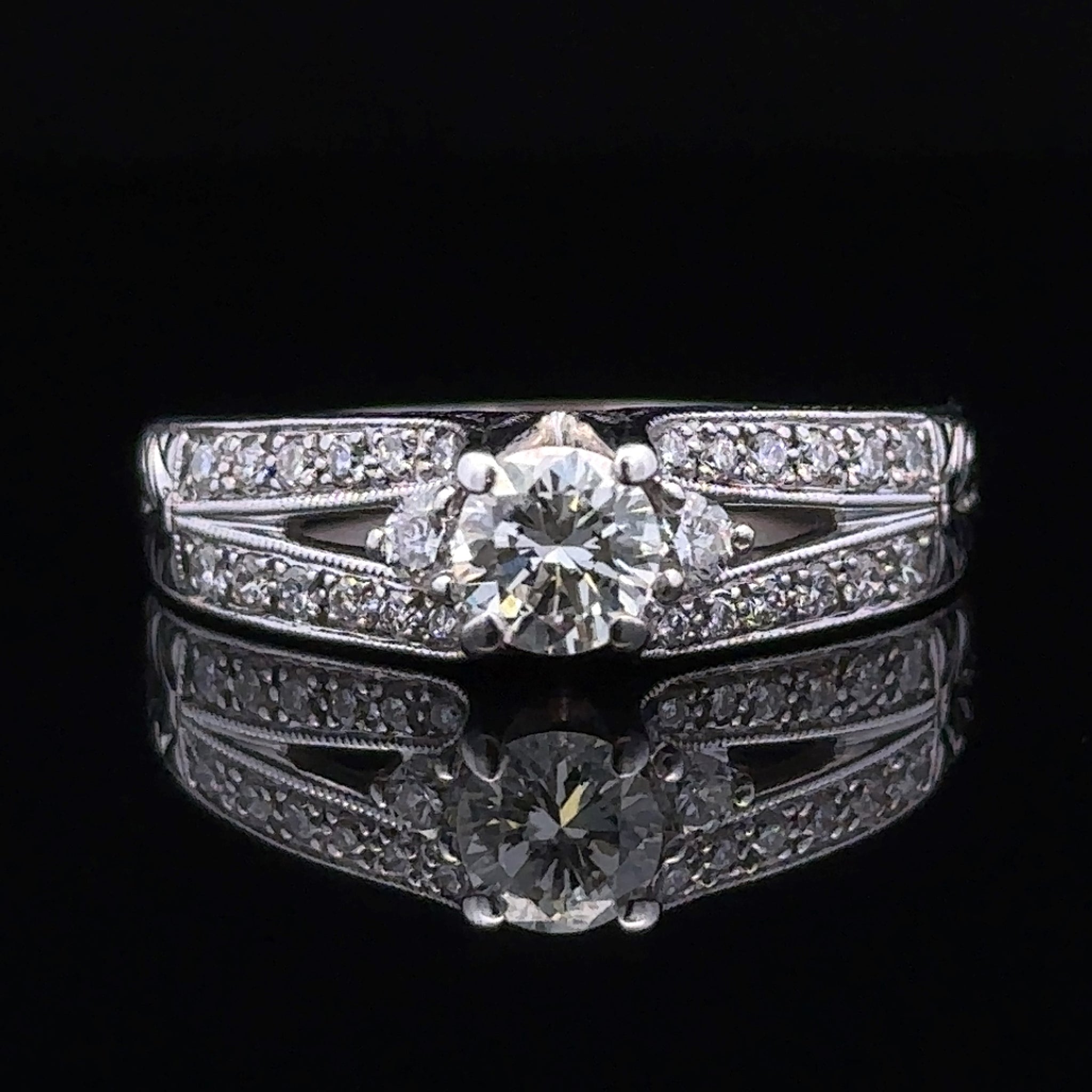 Nevaeh Ring – Vintage Diamond Engagement | Veleska Jewelry