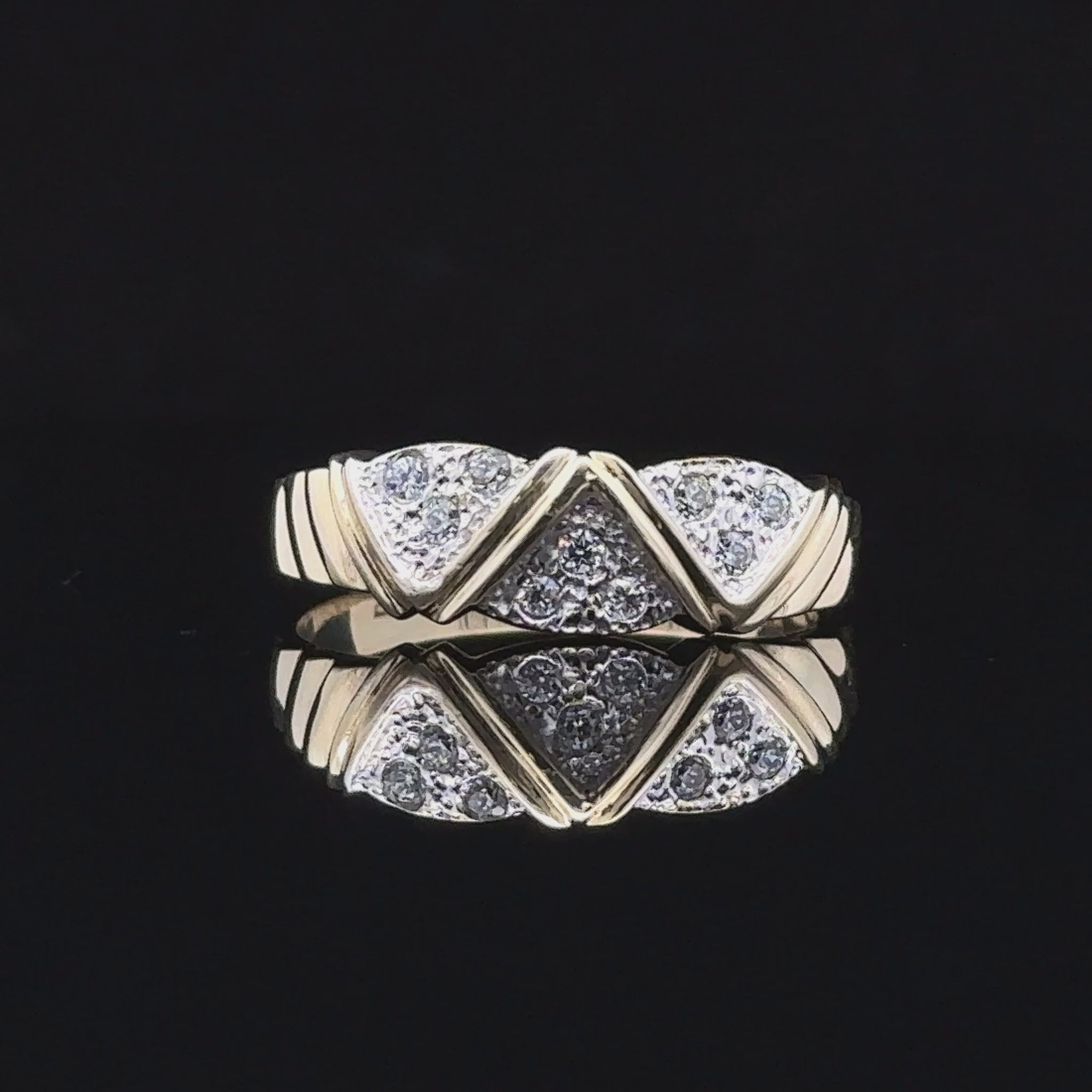 Morgan Ring – Contemporary Gold & Diamonds | Veleska Jewelry